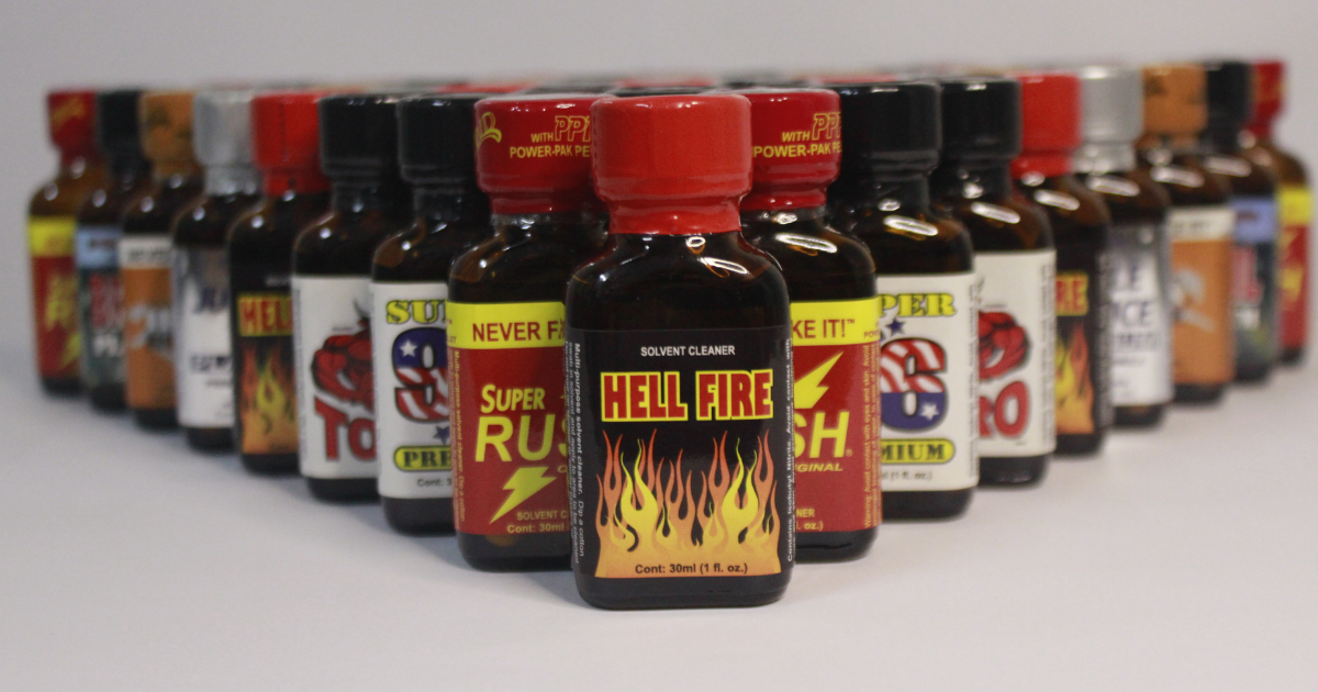 Top 5 loại poppers phổ biến nhất trên thị trường