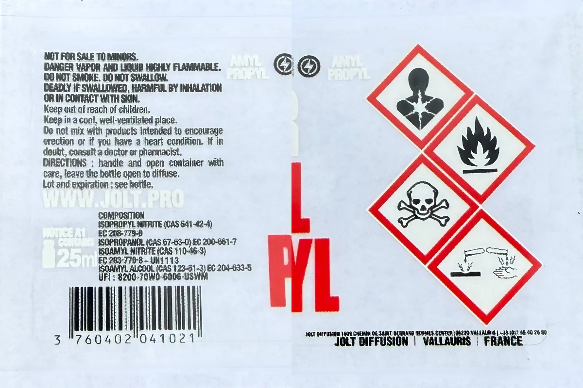 Popper Jolt Pure Propyl Amyl • Gấp Đôi Hiệu Ứng Kép